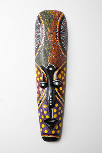 Hand Painted Wooden Mask · Mexicali Blues