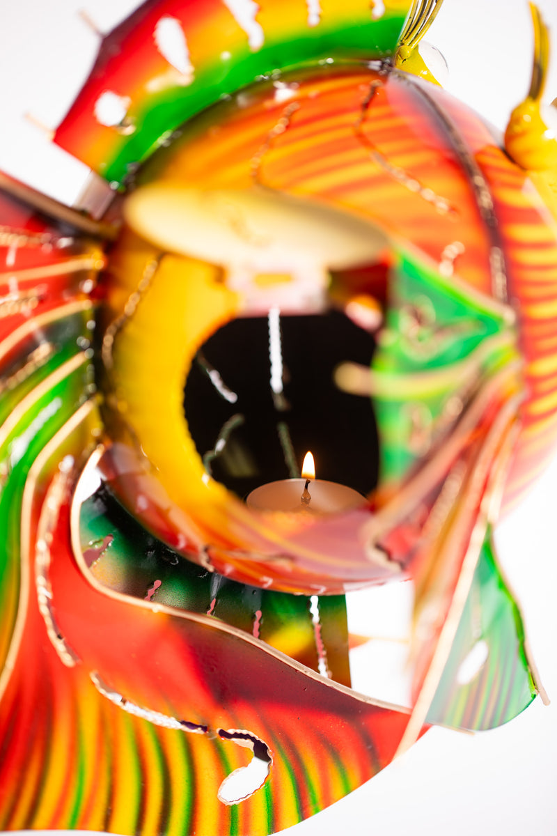 Sunfish Painted Tin Fish Lantern · Mexicali Blues