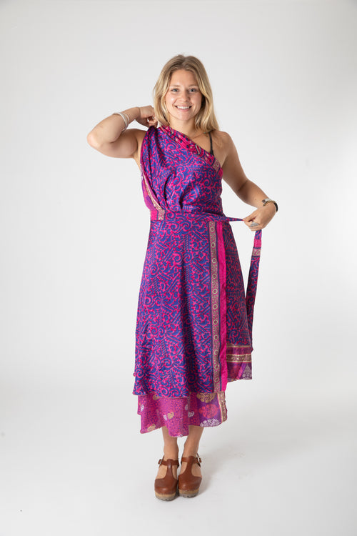 Magic Wrap Skirt Styling Freya Halter Dress · Mexicali Blues