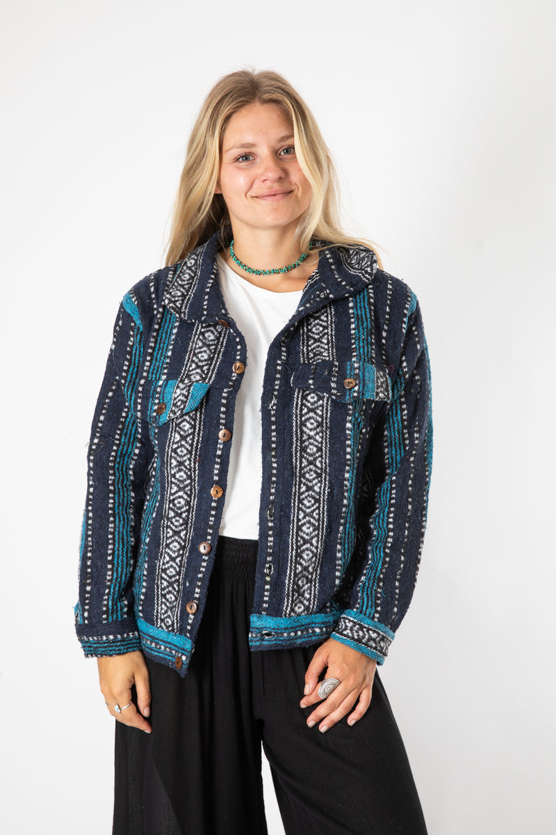 Kathmandu Fuzzy Shacket · Mexicali Blues