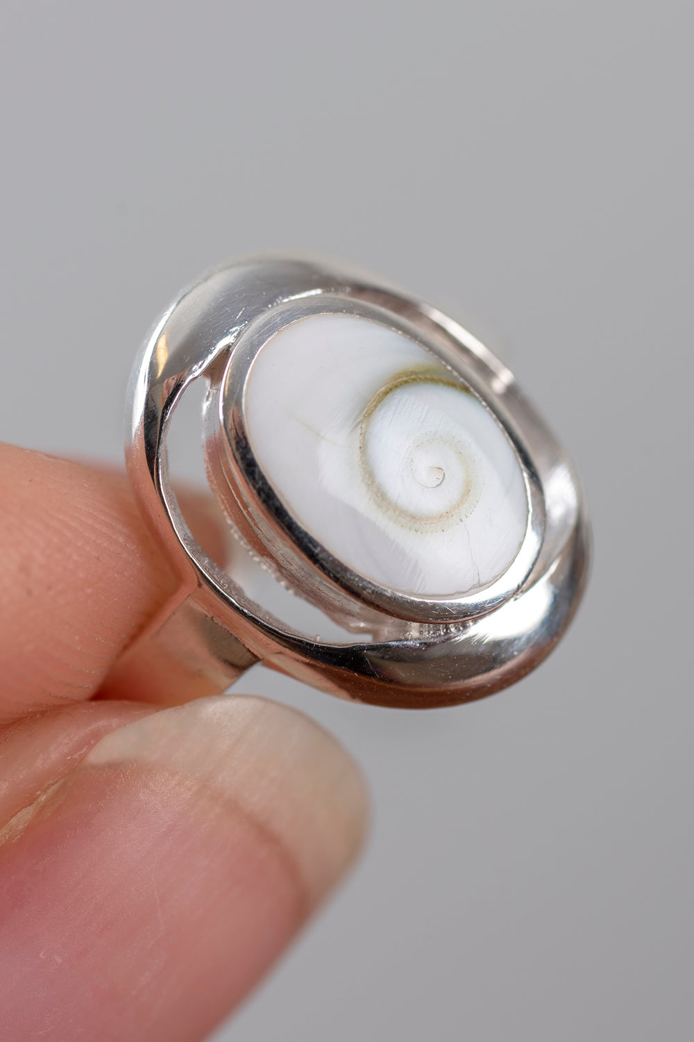 Oval Shiva Eye Sterling Ring · Mexicali Blues