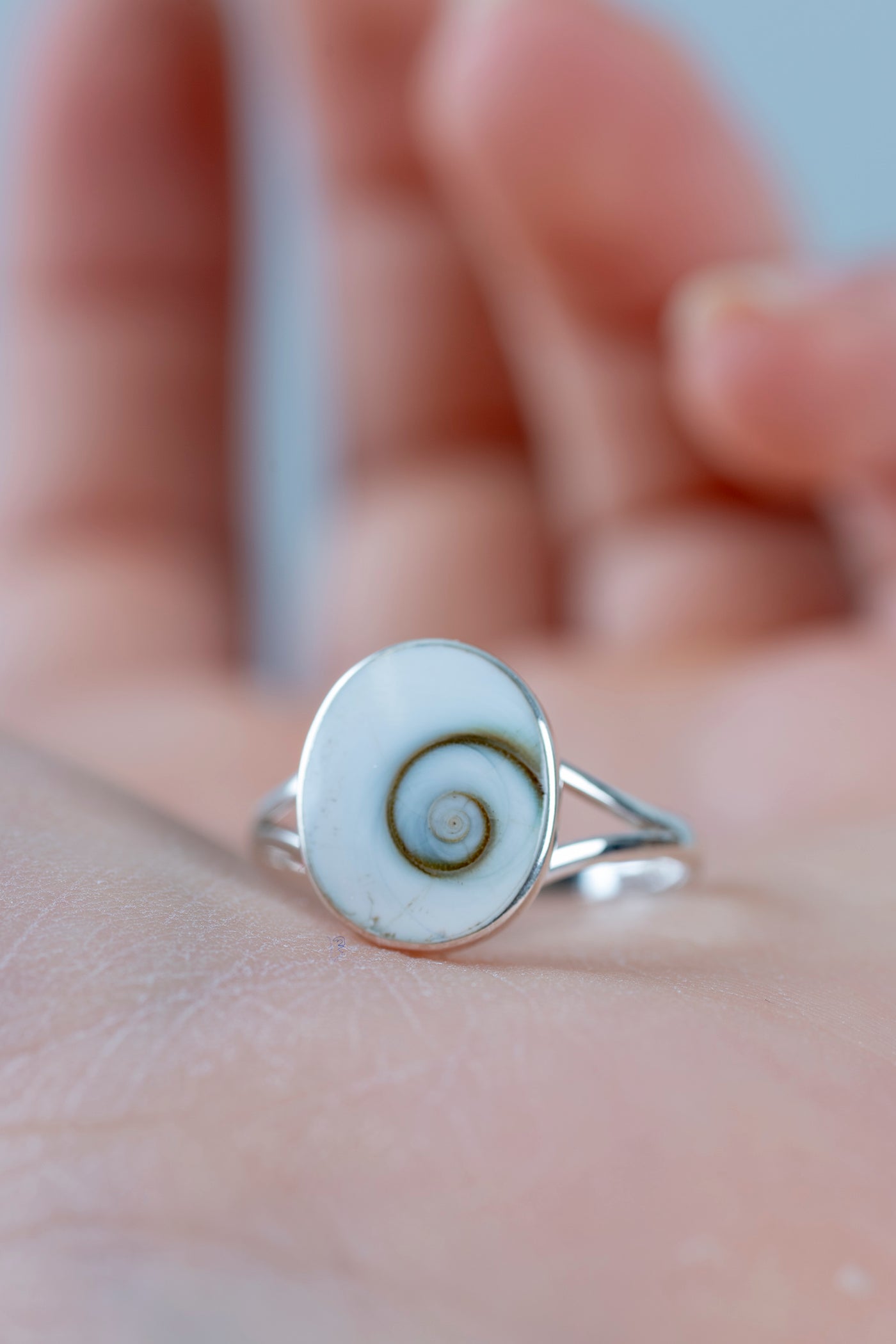 Simple Shiva Eye Sterling Ring · Mexicali Blues