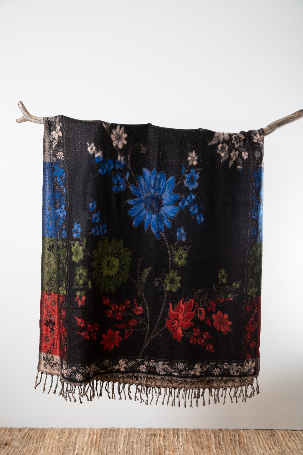 New Delhi Floral Shawl | Floral Blanket · Mexicali Blues
