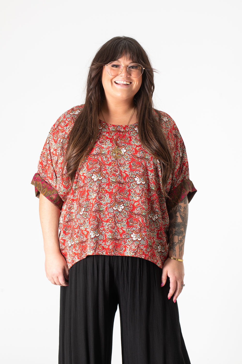 Sari Inspired Reversible Butterfly Top · Mexicali Blues